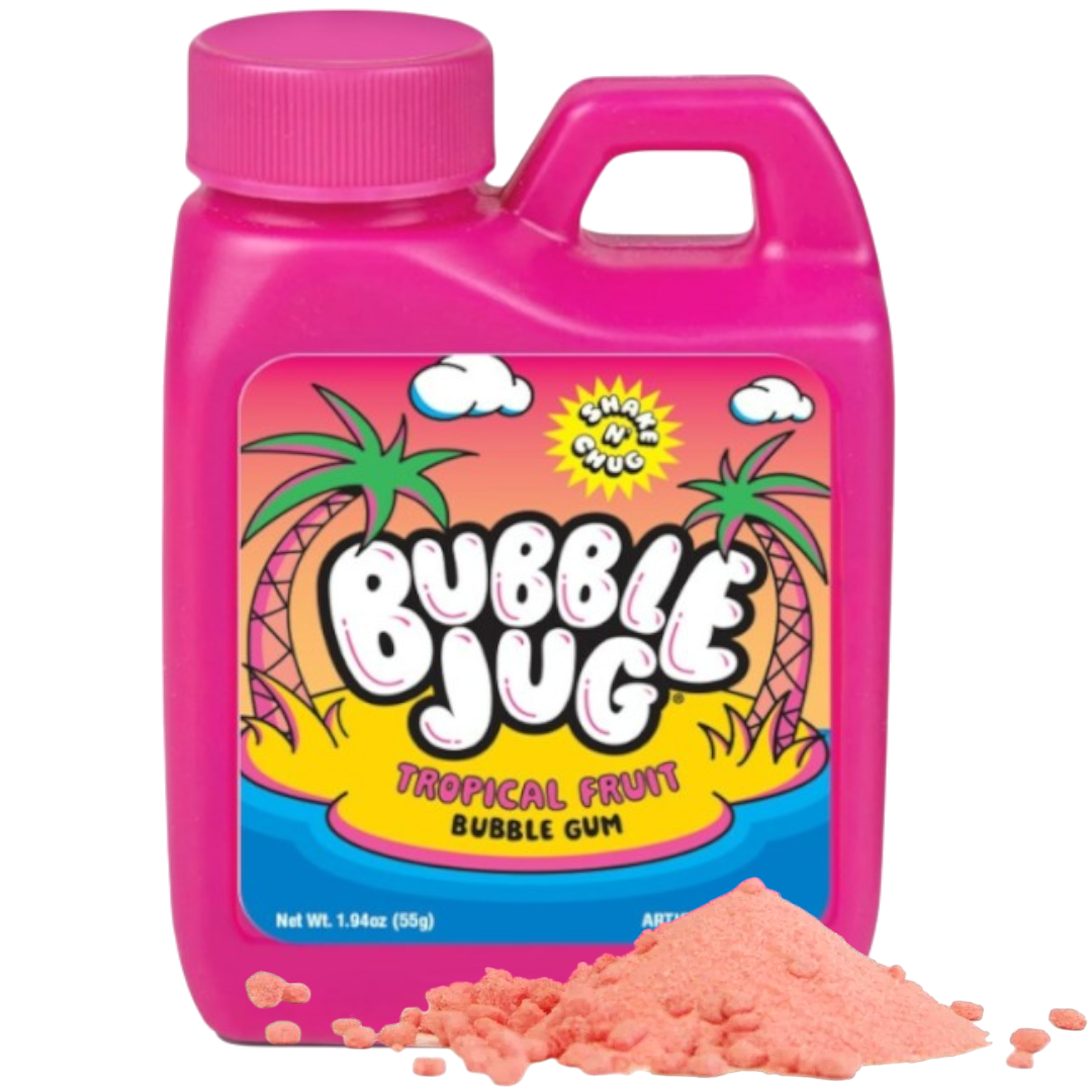 Bubble Jug Tropical Fruit Magical Powder Bubble Gum - 1.94oz (55g ...
