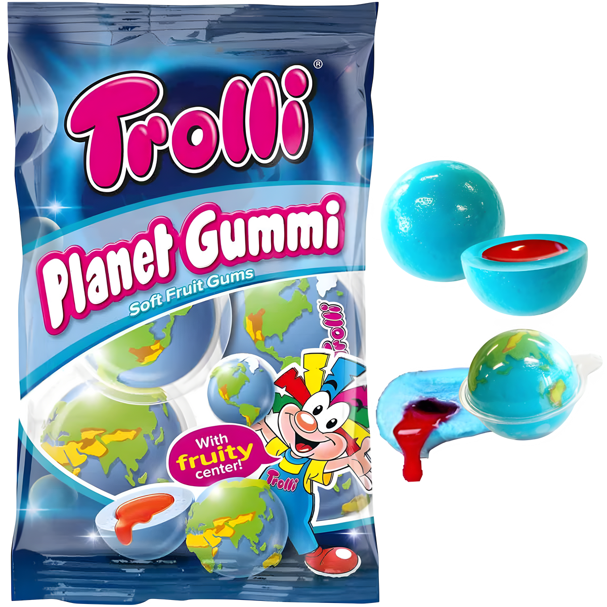 Trolli Planet Gummi (Liquid Filled Gummi Planets) - 2.65oz (75g ...