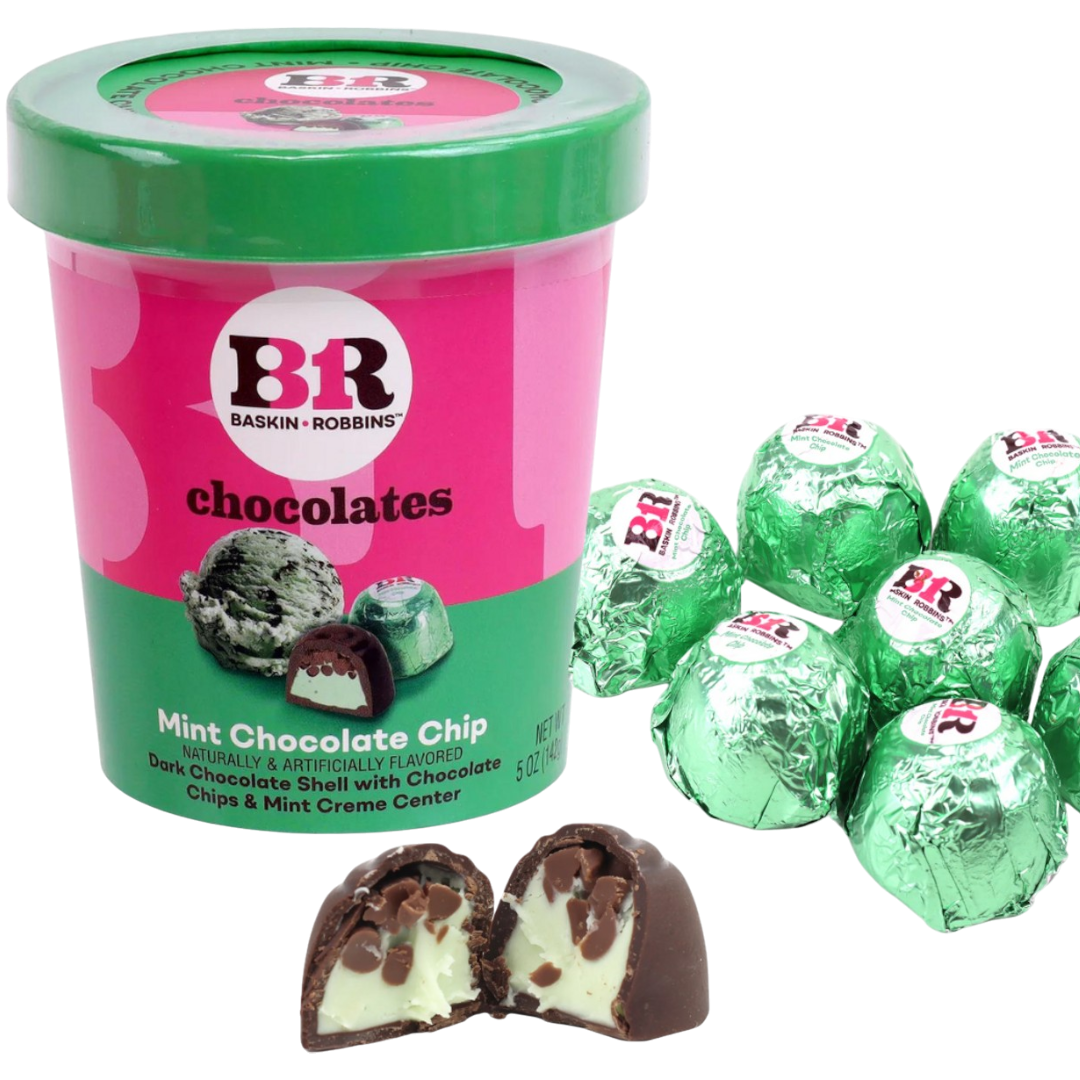 Baskin Robbins Mint Chocolate Chip Chocolates - 5oz (142g) – Poppin Candy