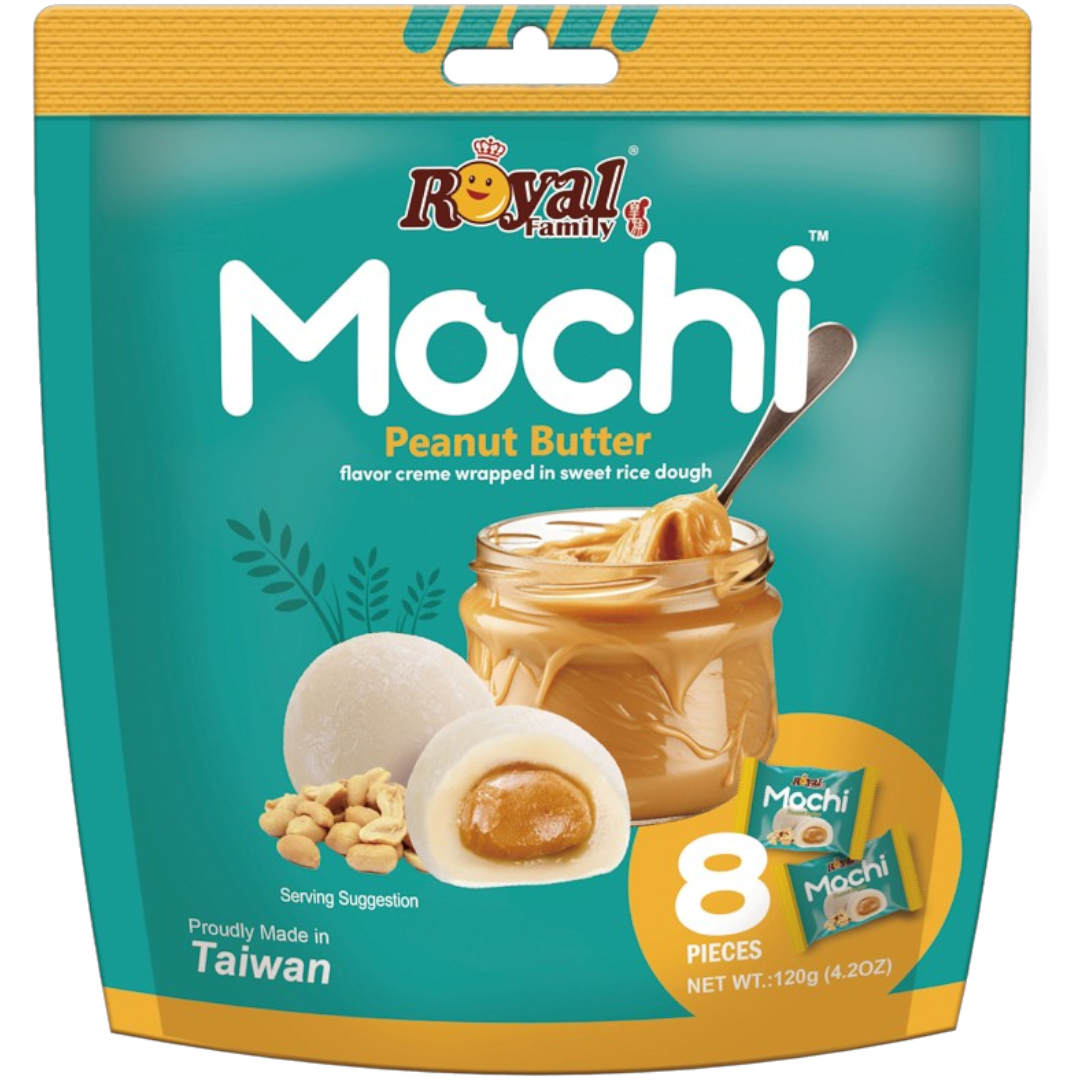Royal Family Mochi Peanut Butter Flavour (Taiwan) - 4.2oz (120g) | Poppin Candy