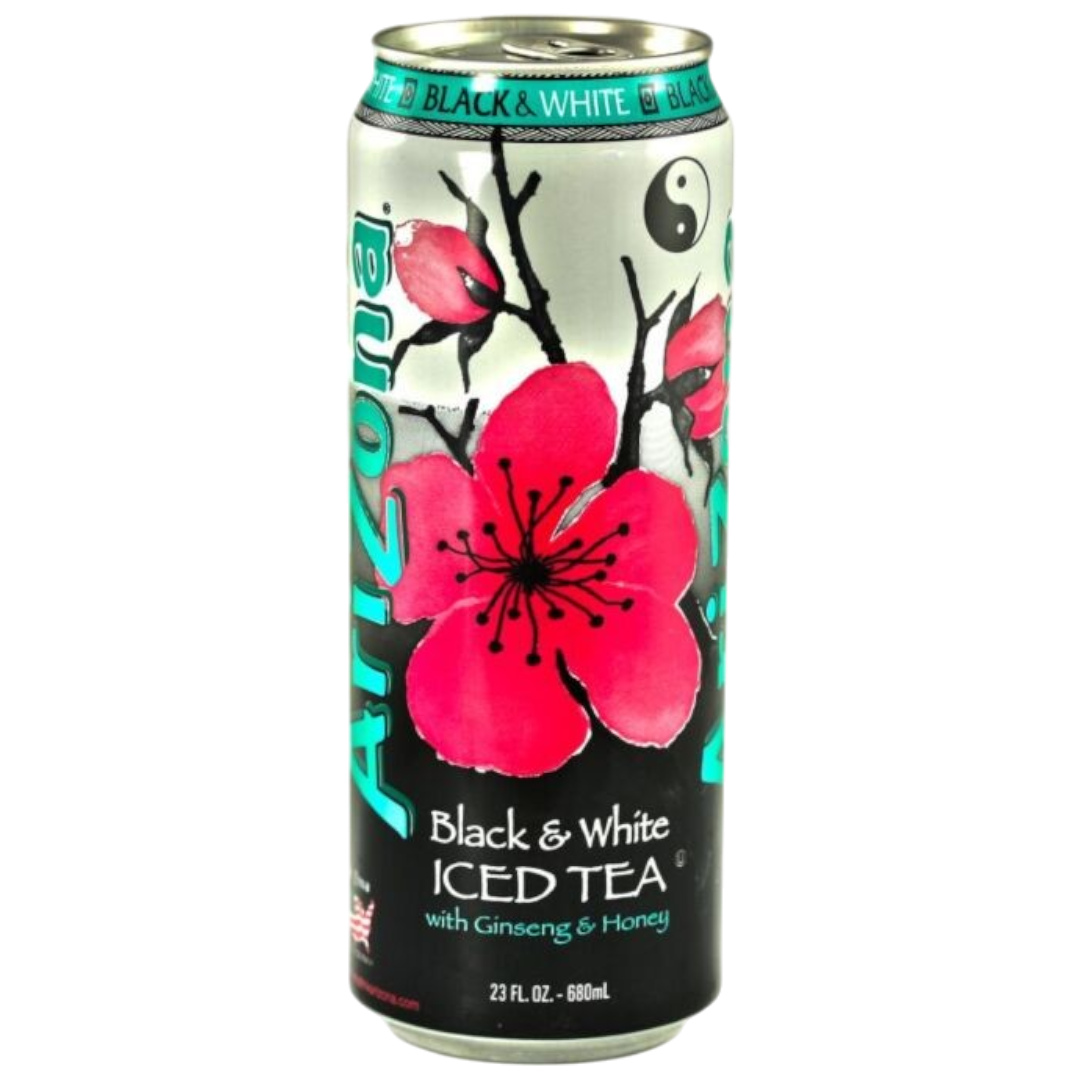 Arizona Black & White Iced Tea - 22fl.oz (650ml) – Poppin Candy