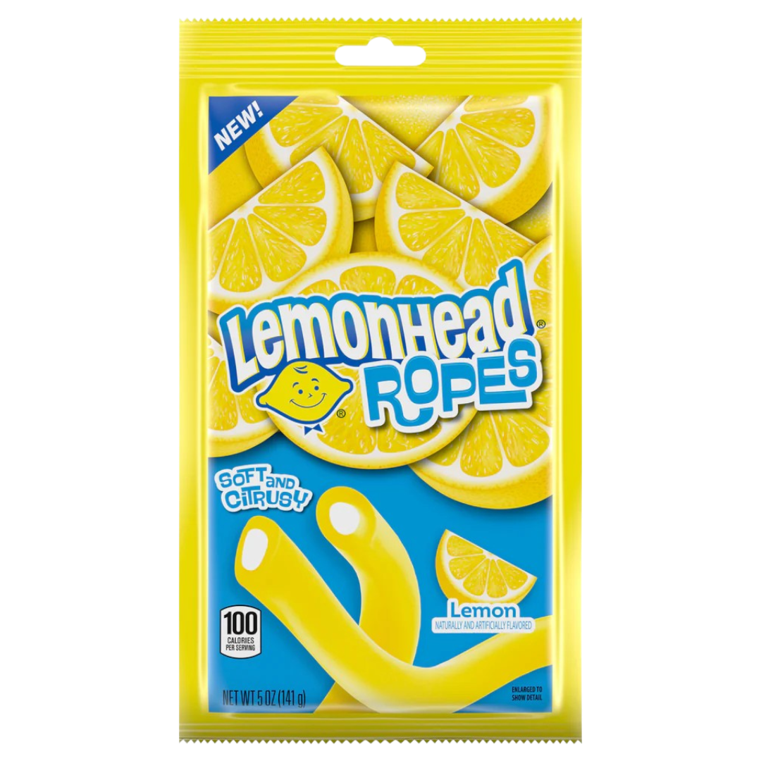 Ferrara Pan Lemonheads Ropes Peg Bag - 04.97oz (141g) | Poppin Candy