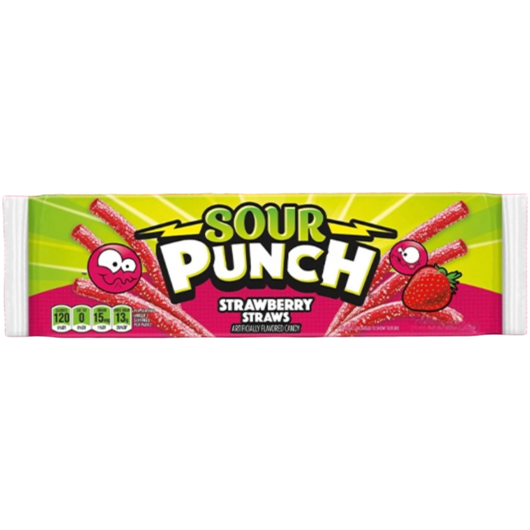 Sour Punch Strawberry Straws - 2oz (57g) – Poppin Candy