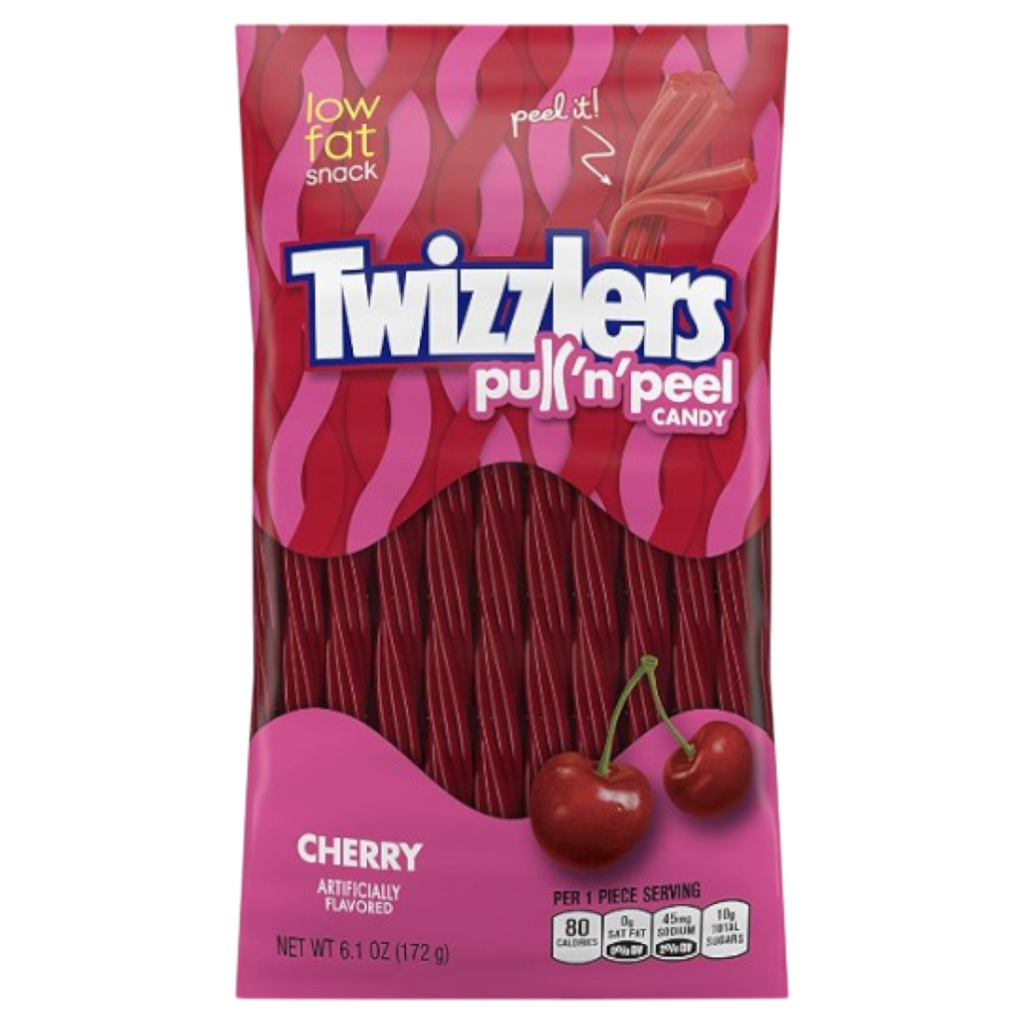 Twizzlers Cherry Pull 'N' Peel - 6.1oz (173g) | Poppin Candy