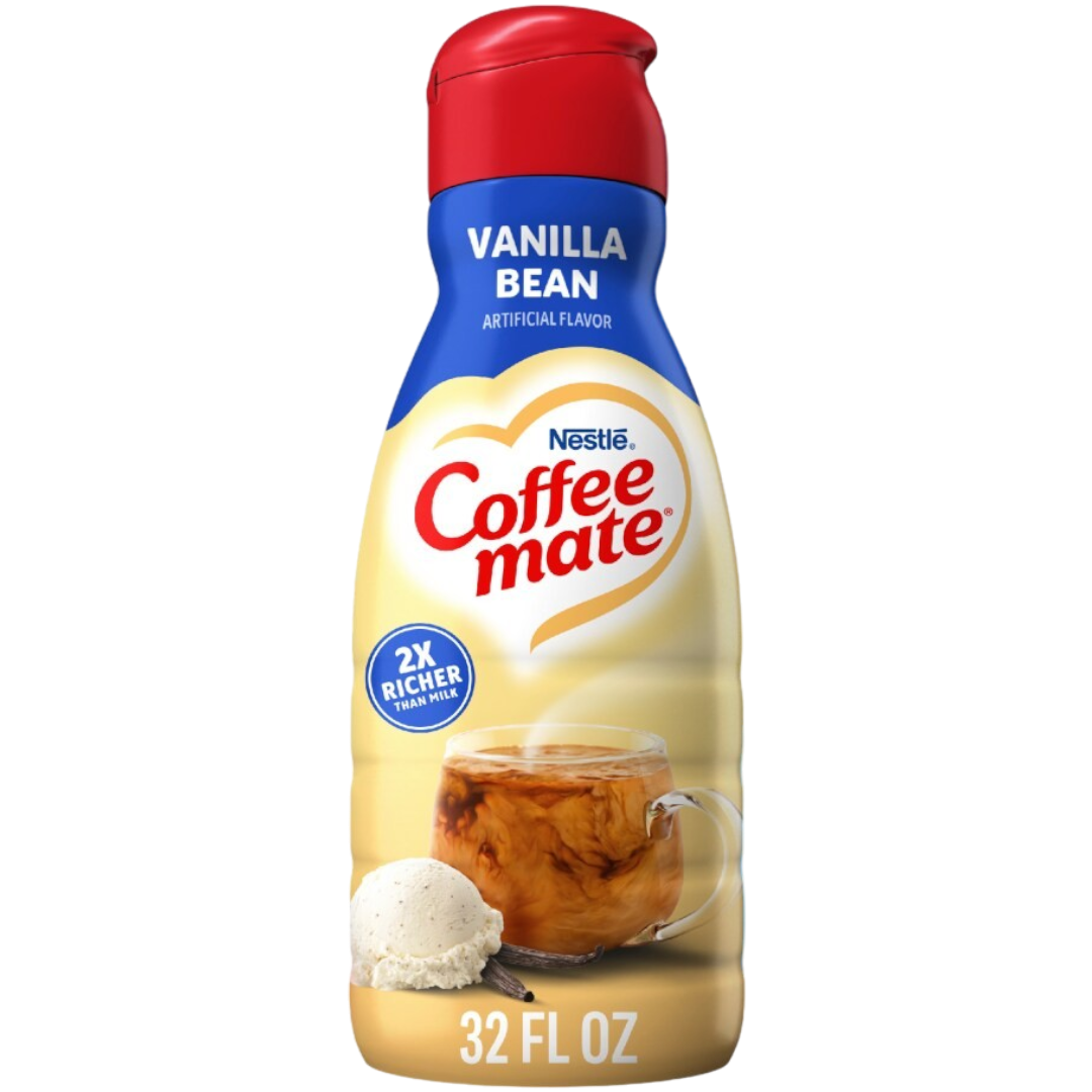 Coffee Mate Vanilla Bean Liquid Creamer Big Bottle - 32fl.oz (946ml ...
