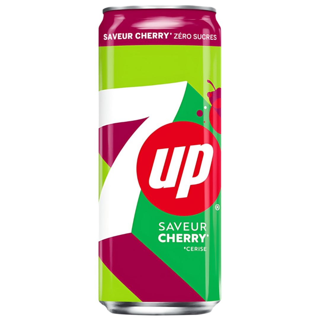 7up Cherry Slim Can - 11.15fl.oz (330ml) – Poppin Candy