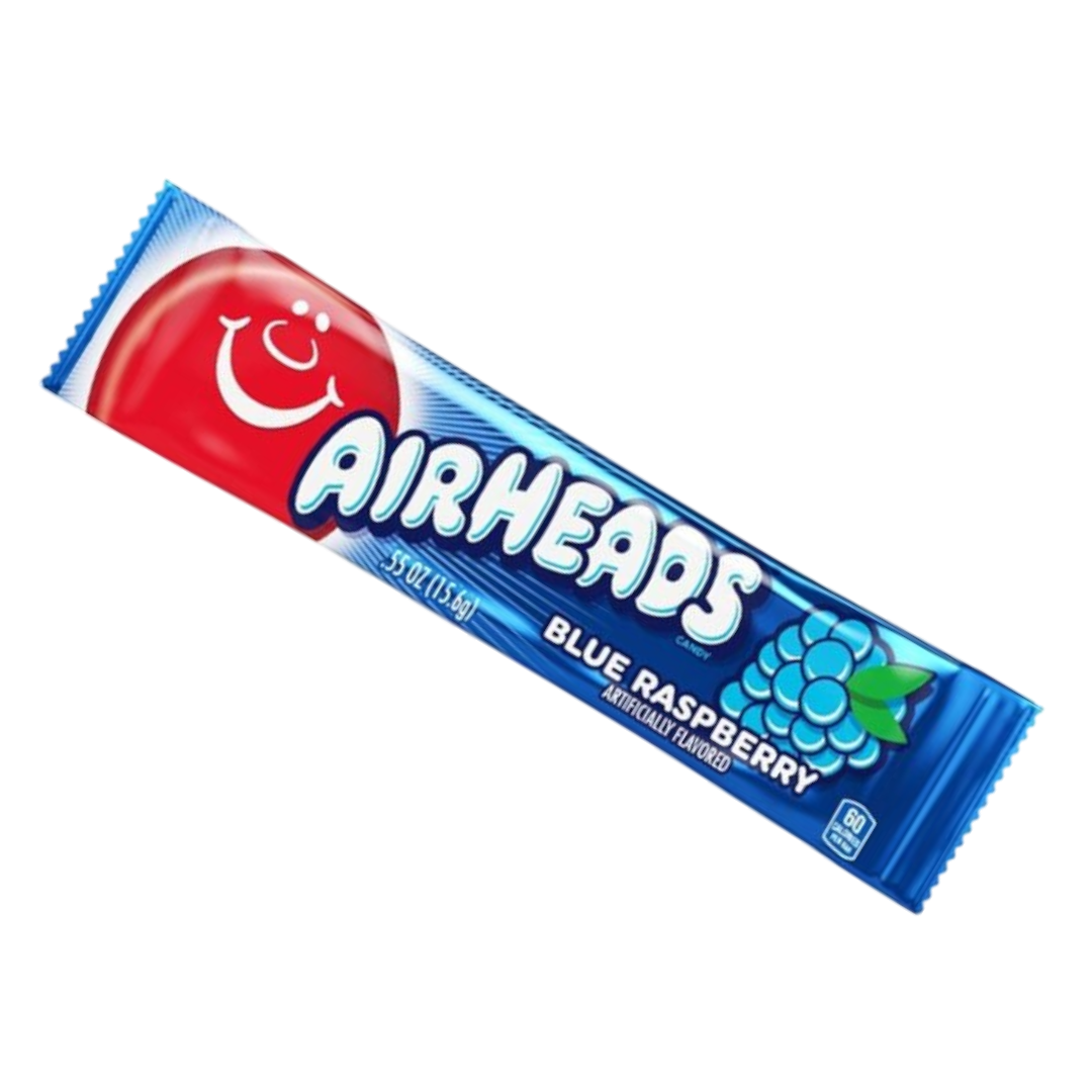 Airheads Blue Raspberry- 0.52oz (15g) – Poppin Candy