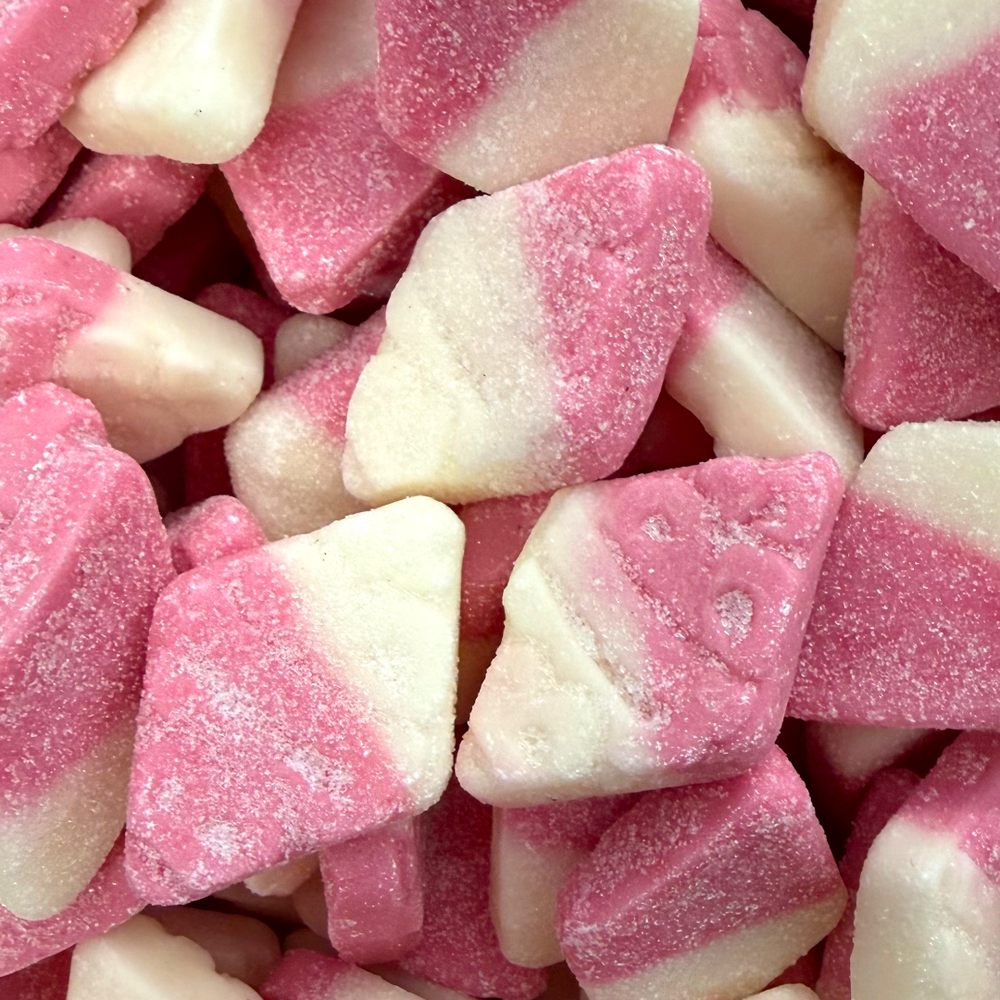 BUBS Sour Strawberry Vanilla Foam Rombs – Poppin Candy