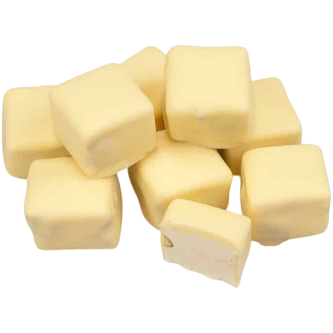 Gourmet Belgian White Chocolate Coated Nougat Blocks – Poppin Candy