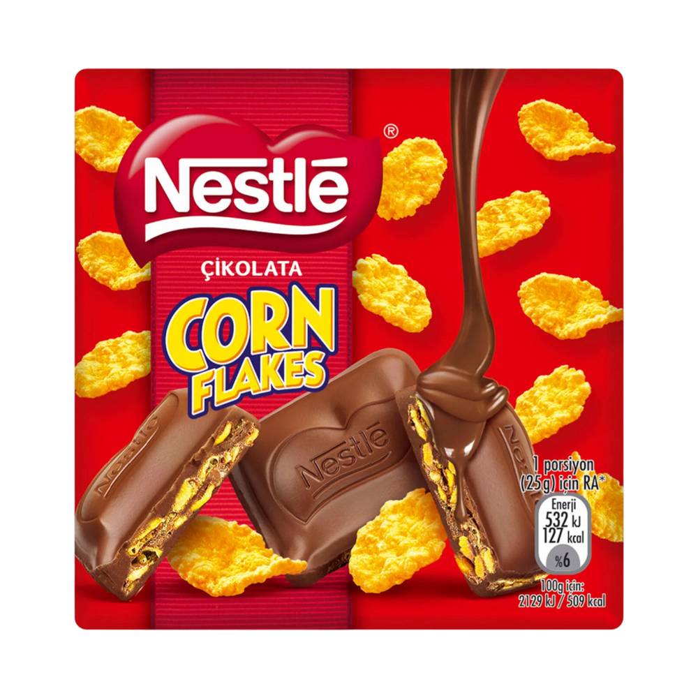 Nestle Corn Flakes Chocolate Bar- 2.12oz (60g) – Poppin Candy