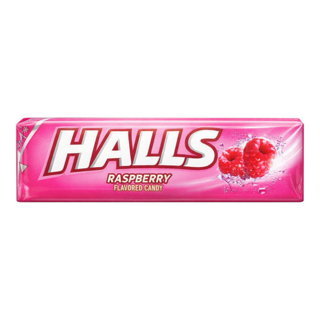 Halls Raspberry Hard Candy - 9 Pieces – Poppin Candy