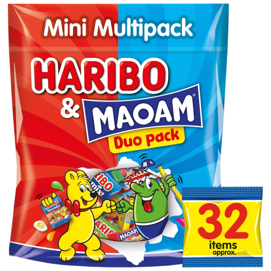 Haribo & Maoam Duo Pack Giant Family Bag - 15.87oz (450g) | Poppin Candy