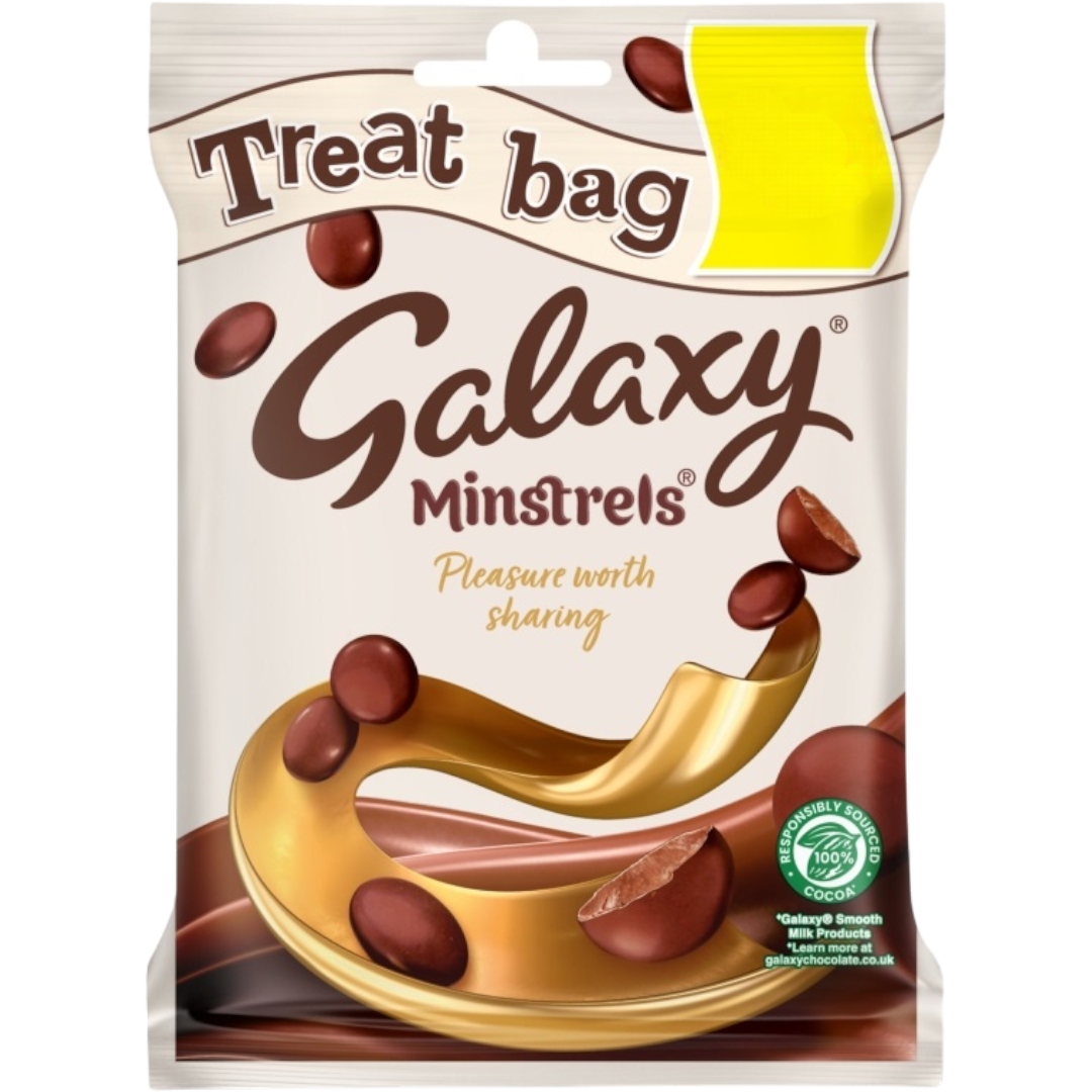 Galaxy Minstrels Milk Chocolate Buttons Treat Bag - 2.82oz (80g ...