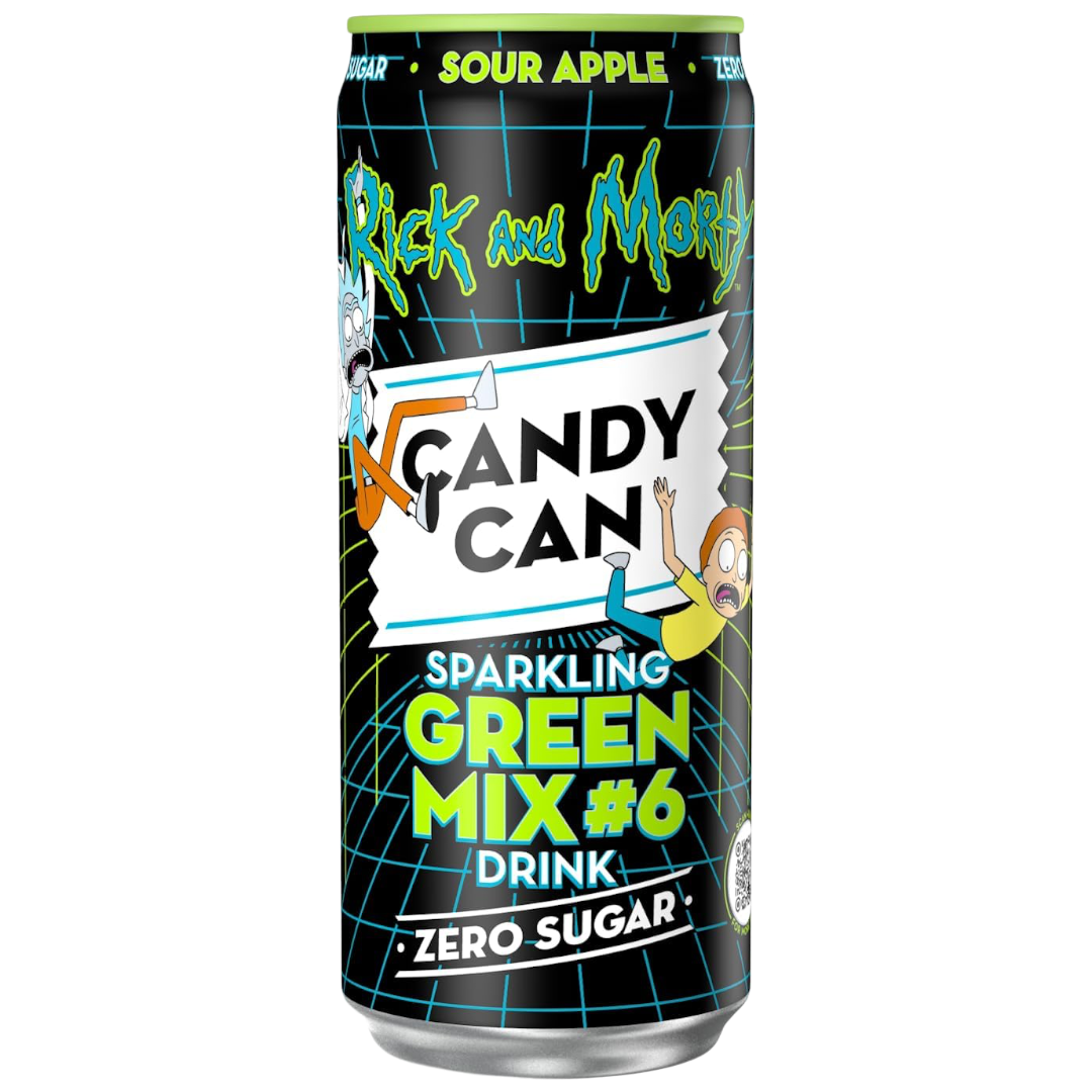 Rick and Morty Green Mix #6 Candy Can Zero Sugar (Sour Apple) - 11.15f ...