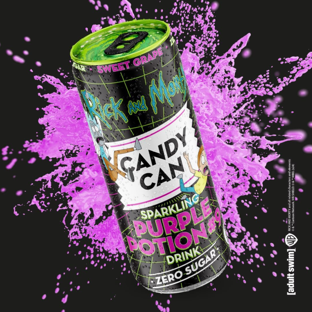 Rick and Morty Purple Potion #9 Candy Can Zero Sugar (Sweet Grape) - 1 ...