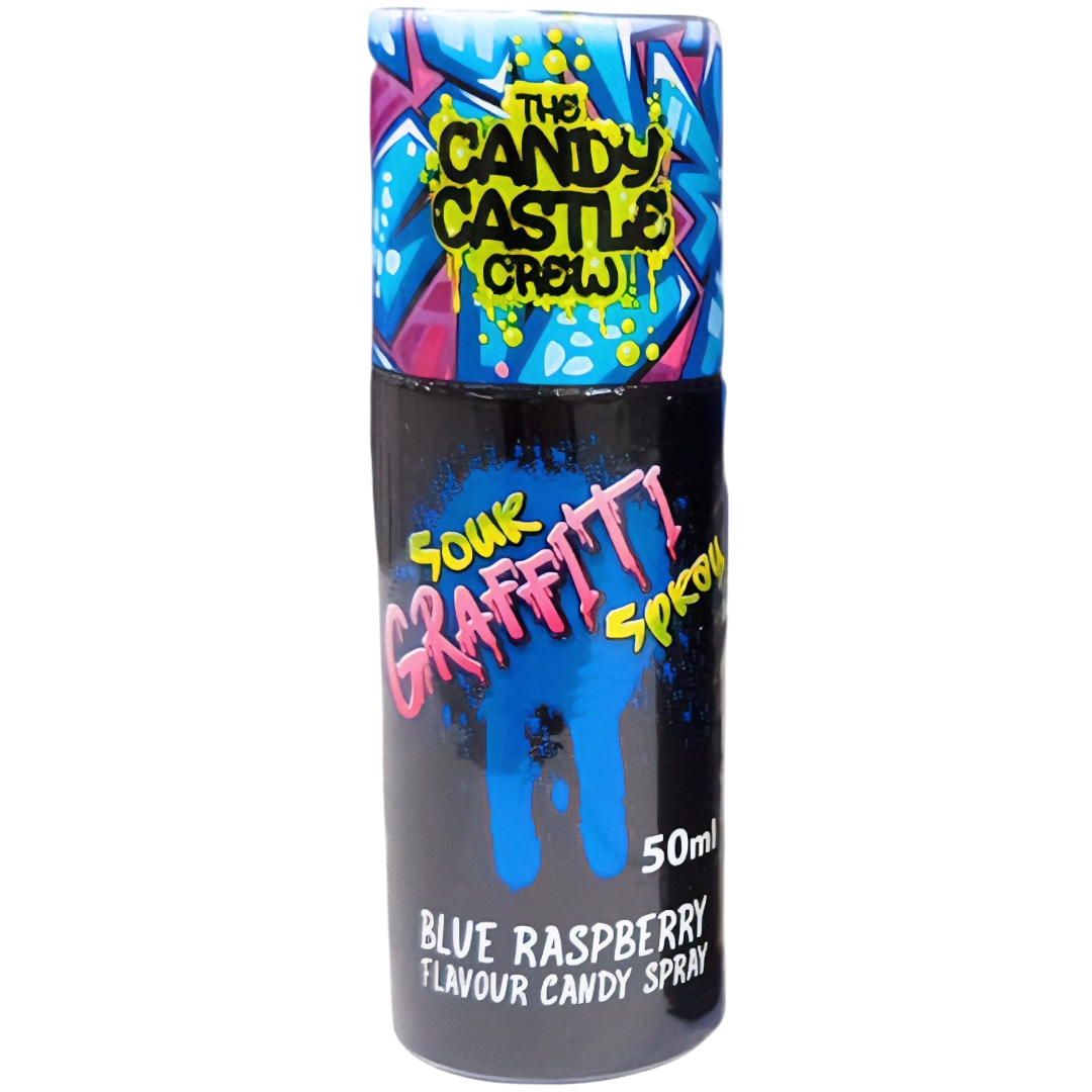 Sour Blue Raspberry Graffiti Spray - 1.7oz (50ml) | Poppin Candy