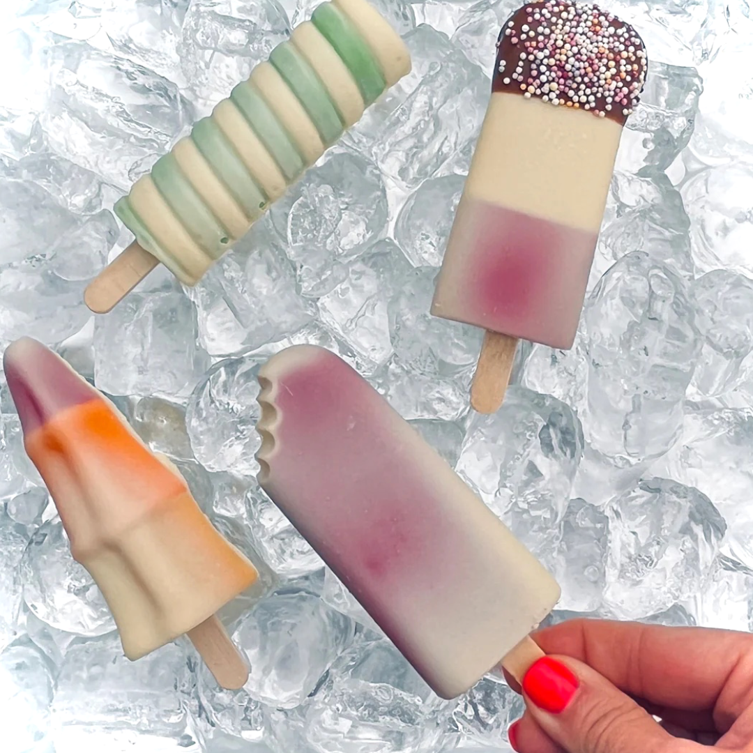 Handcrafted Belgian Chocolate Ice Lollies Gift Set - 6.52oz (185g ...