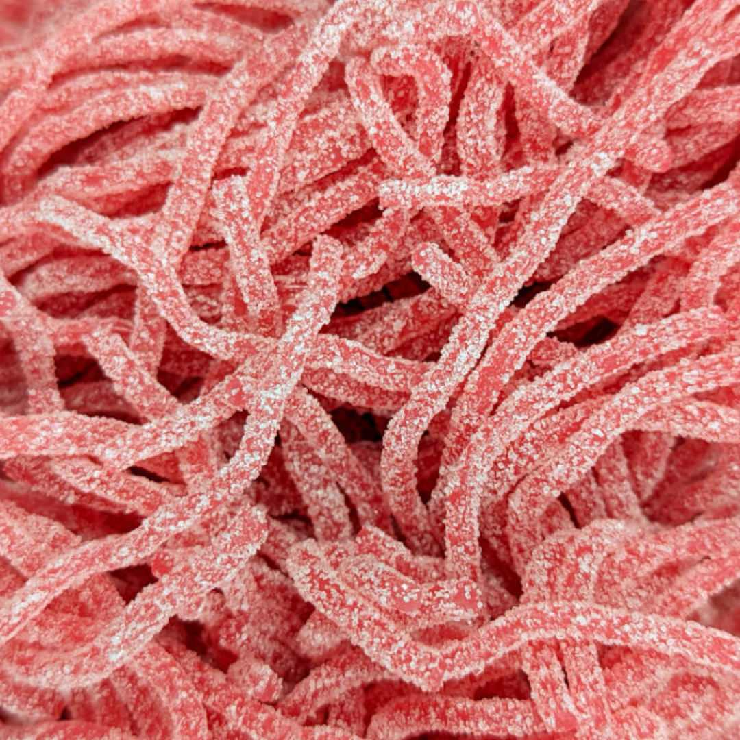 Sour Strawberry Laces – Poppin Candy