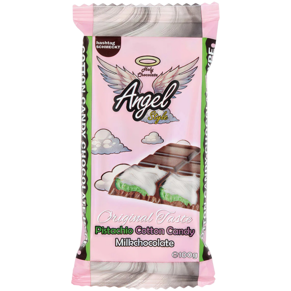 Angel Hair Pistachio & Cotton Candy Milk Chocolate Block - 3.5oz (100g ...