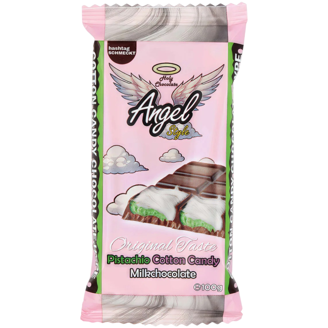 Angel Hair Pistachio & Cotton Candy Milk Chocolate Block - 3.5oz (100g ...