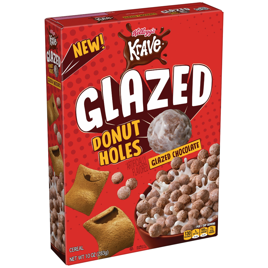 Krave Glazed Donut Holes Cereal - 10oz (283g) – Poppin Candy