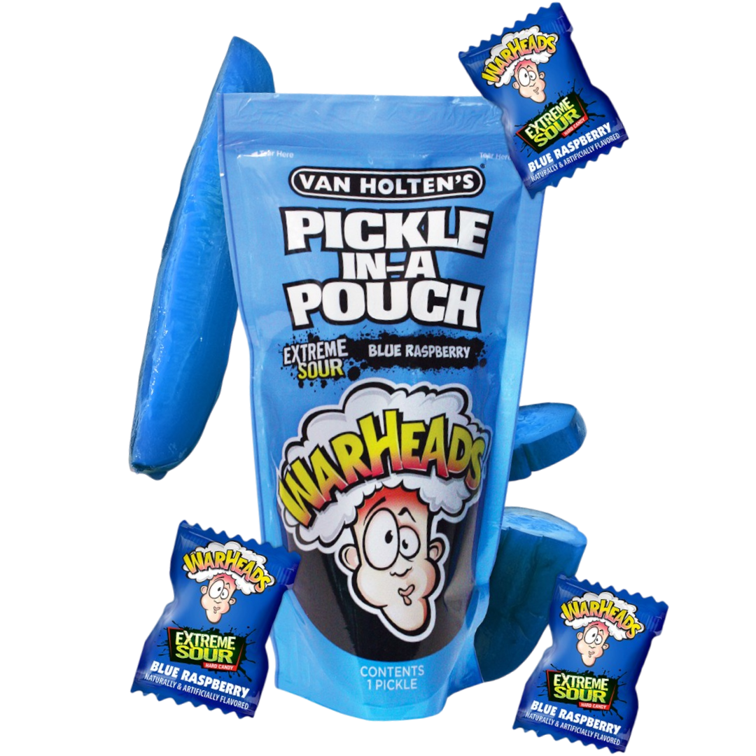 Van Holten's Extreme Sour Blue Raspberry Warheads Pickle Pickle In-a-P ...