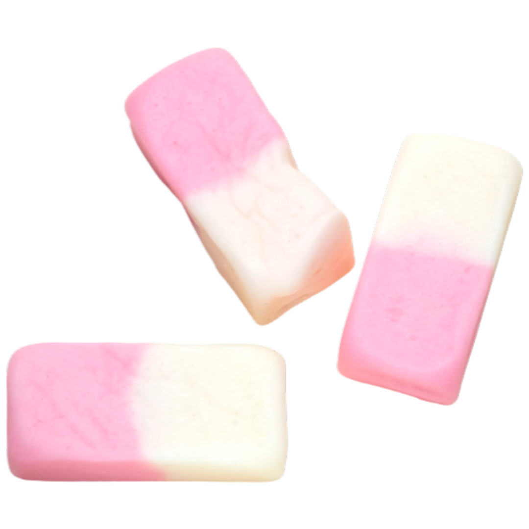 Raspberry & Cream Foam Bars – Poppin Candy