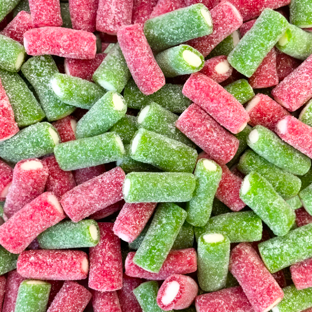 Sour Strawberry & Apple Pencil Bites – Poppin Candy