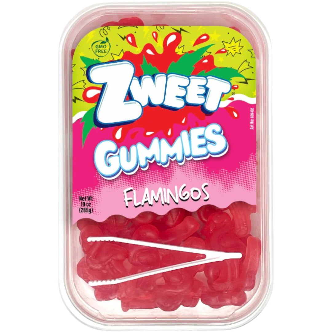 Zweet Gummies Flamingos Share Box - 10oz (285g) – Poppin Candy