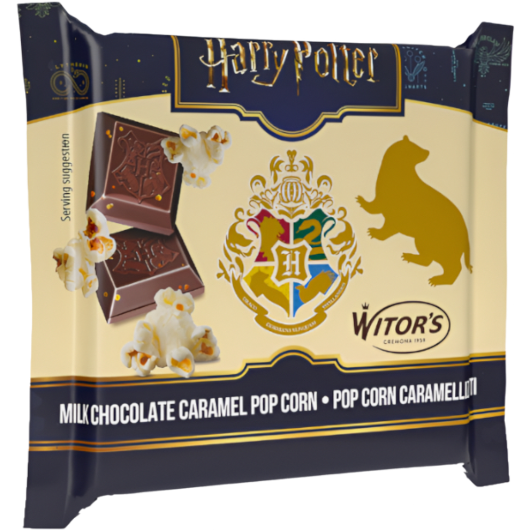 Harry Potter Caramel Popcorn Milk Chocolate Bar - 1.41oz (40g) – Poppin ...