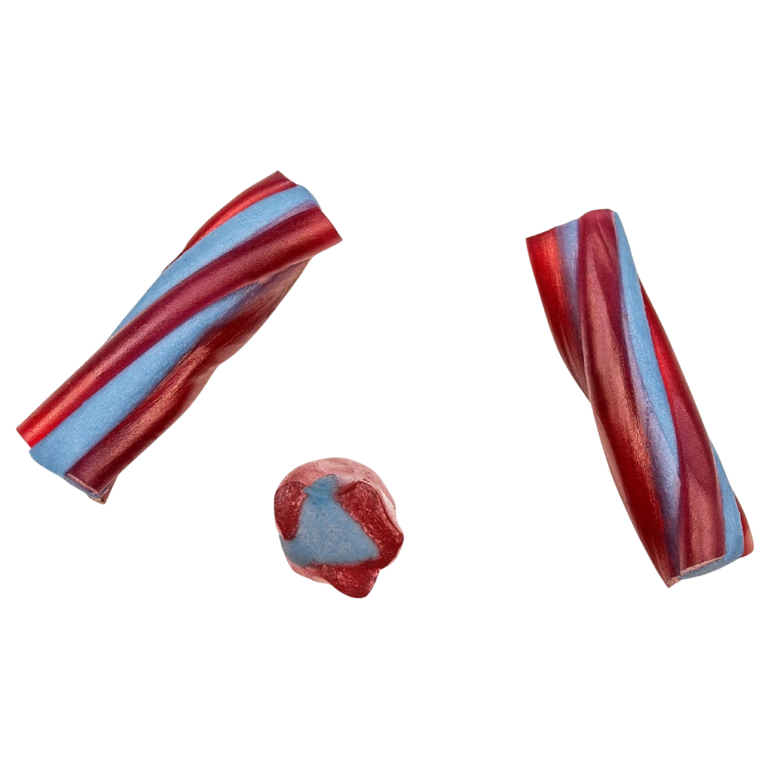 Blåbärsskruvar (Blueberry Fondant-Filled Screws) – Poppin Candy