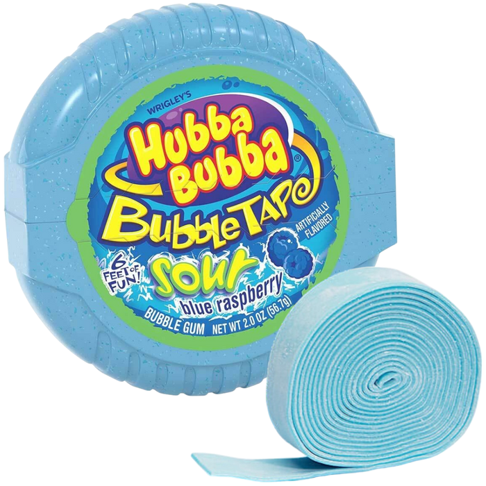 Hubba Bubba Sour Blue Raspberry Bubble Tape - 2oz (56.7g) – Poppin Candy