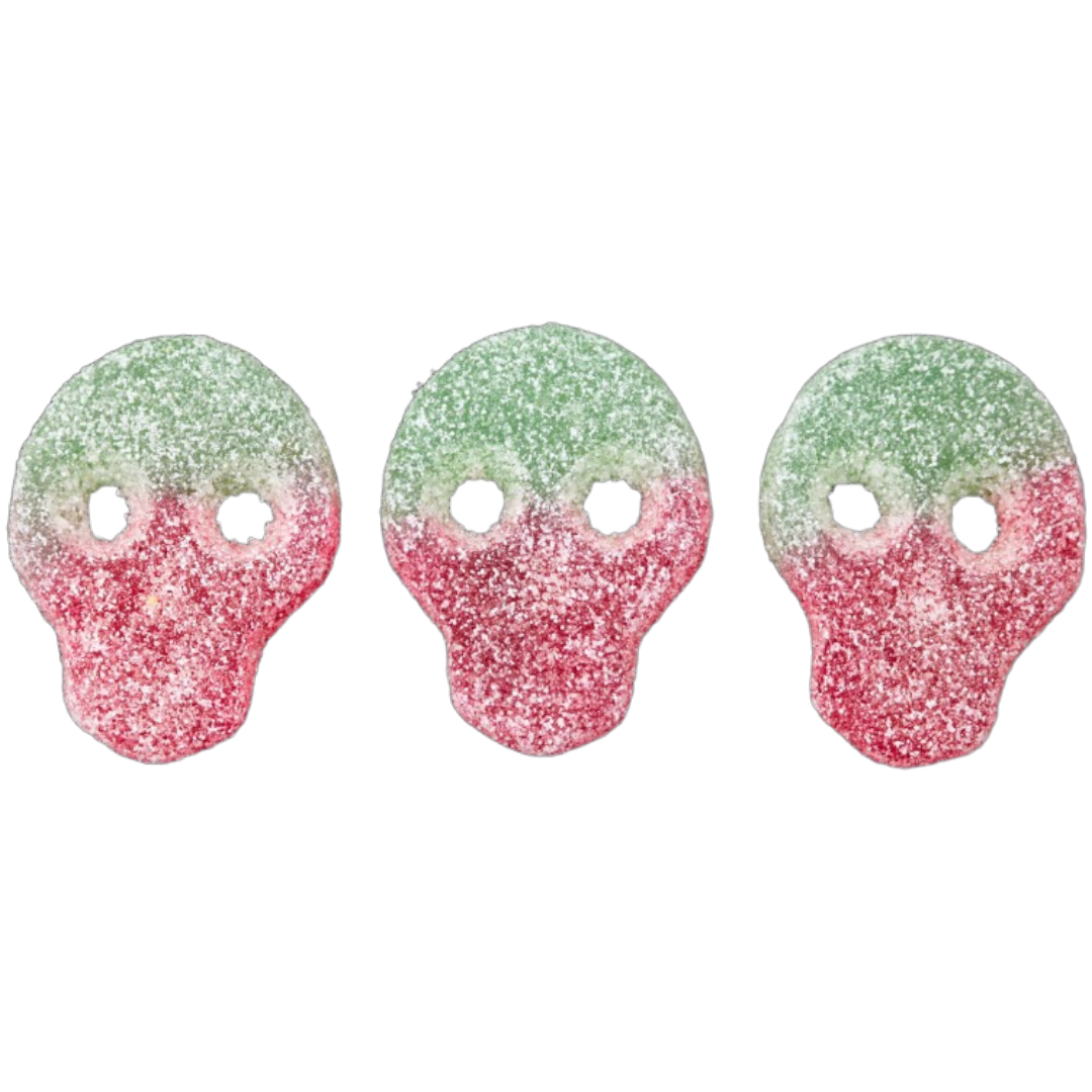 Sour Watermelon Swedish Skulls – Poppin Candy