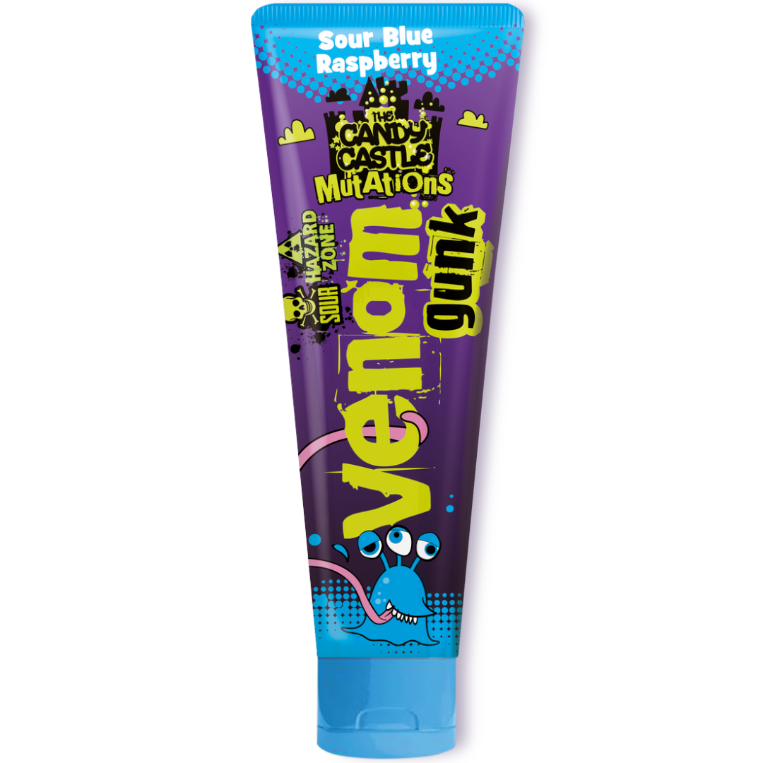 Candy Castle Sour Blue Raspberry Venom Gunk - 4.2oz (120g) – Poppin Candy