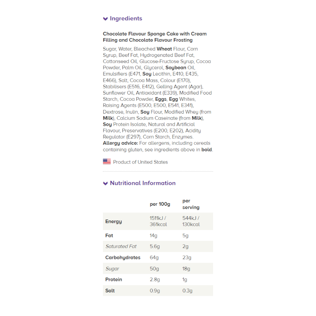 Hostess Devil's Food Cake Zingers | Poppin Candy