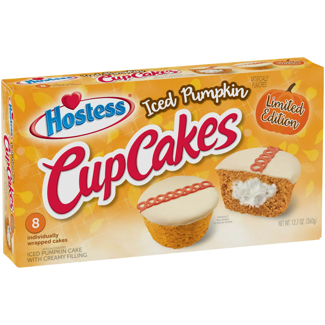 Hostess Iced Pumpkin Cupcakes (Fall Limited Edition) | Poppin Candy