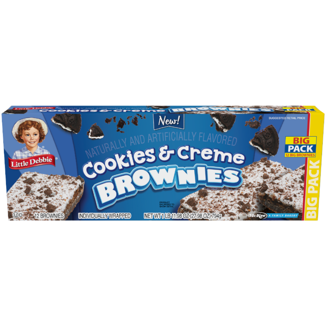 Little Debbie Cookies & Creme Brownies | Poppin Candy