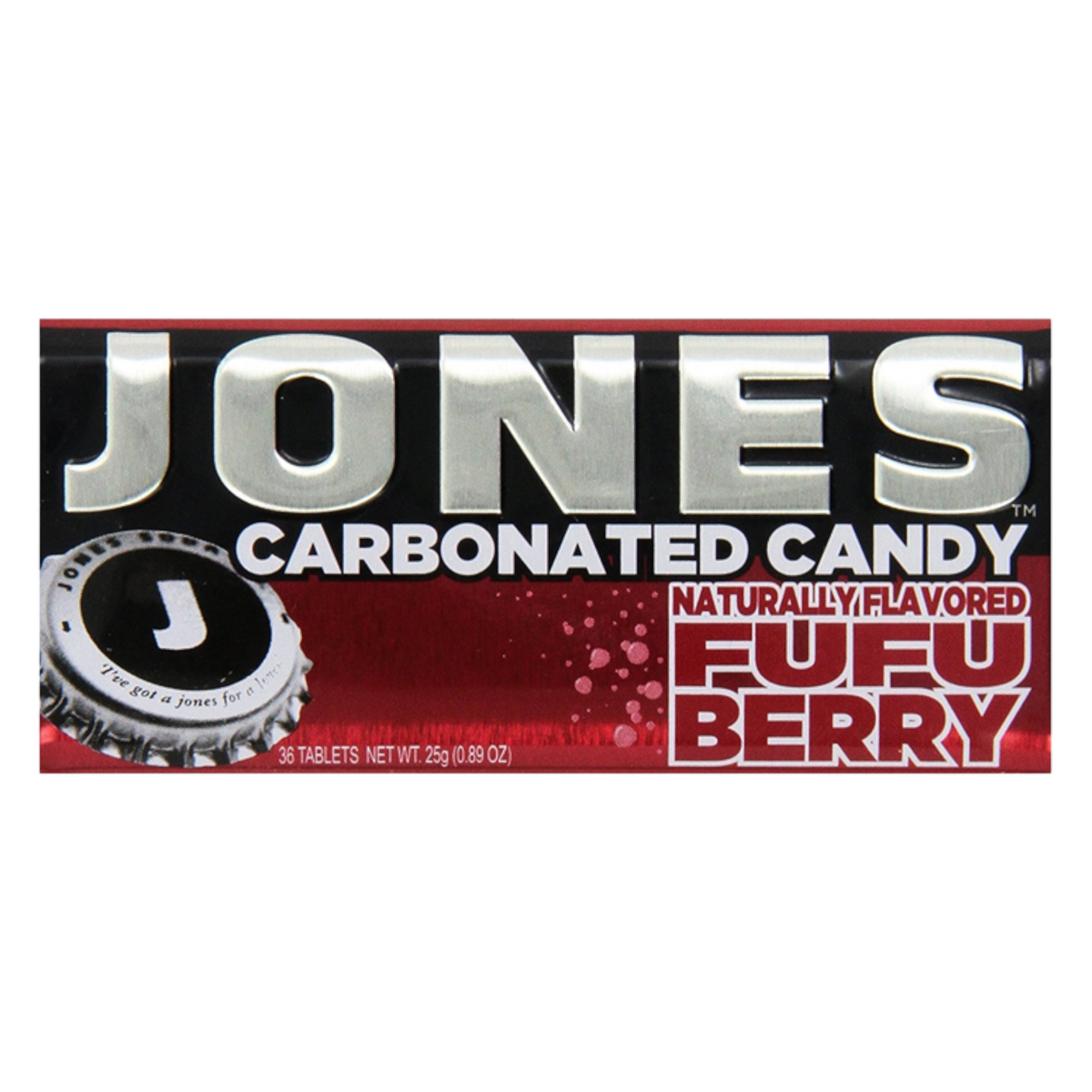 Jones Soda Carbonated Candy Fufu Berry - 0.89oz (28g) | Poppin Candy