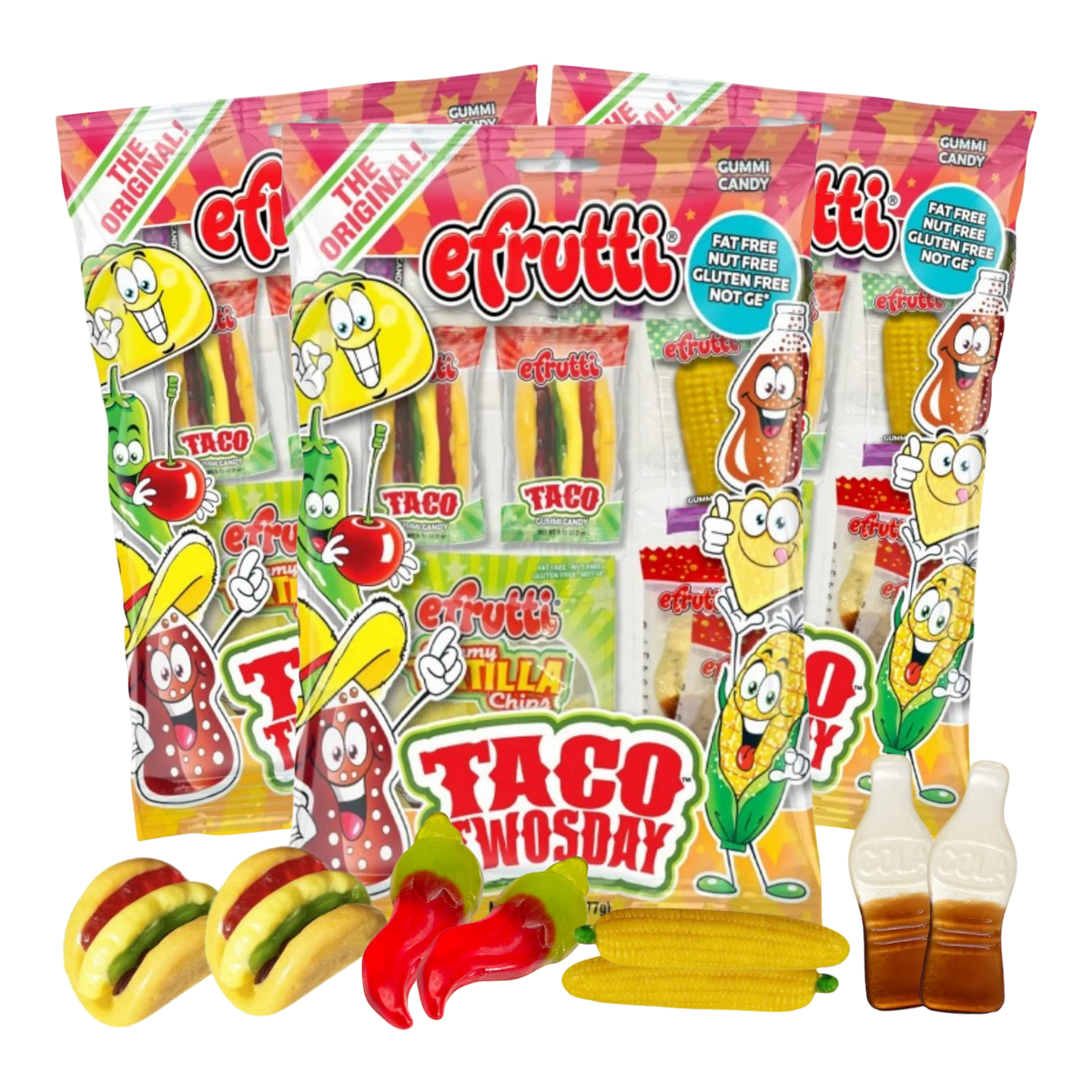 E-Frutti Gummi Taco Twosday Bag - 2.7oz (77g) | Poppin Candy
