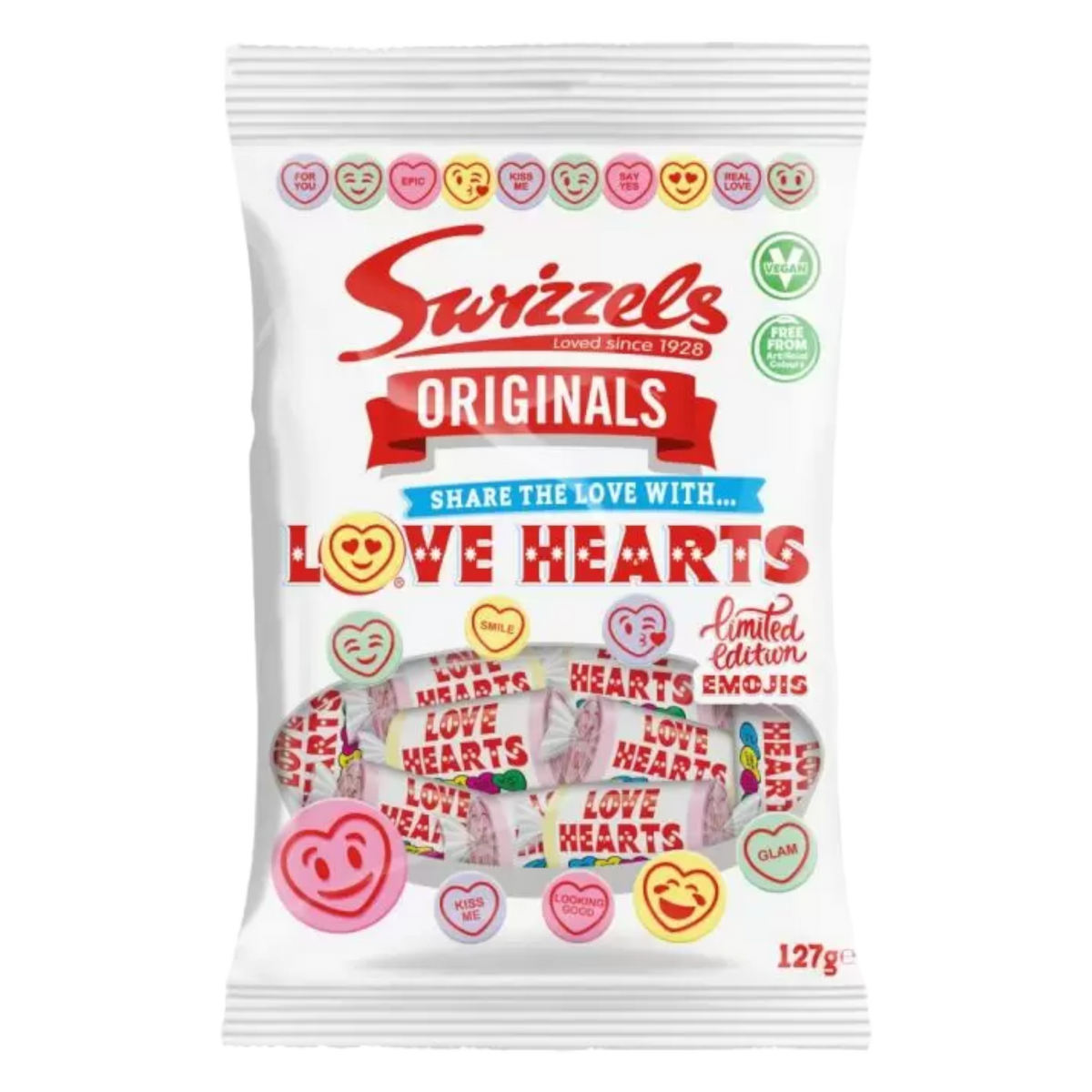 Swizzels Originals Love Hearts Bag - 4.4oz (127g) | Poppin Candy
