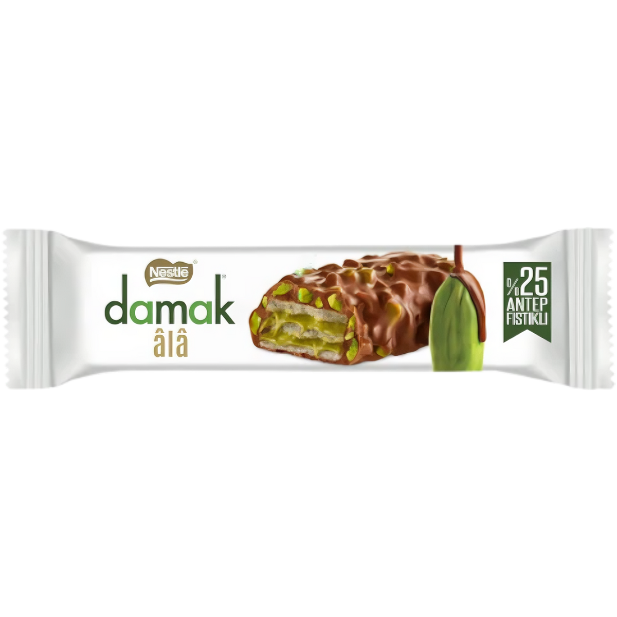 Nestle Damak Chocolate & Pistachio Wafer Bar (Turkish) - 1.06oz (30g ...