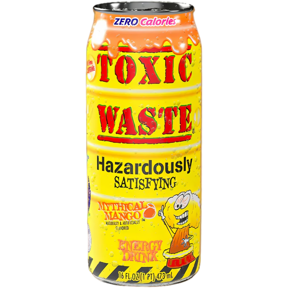 Toxic Waste Mythical Mango Energy Drink - 16fl.oz (473ml) (Dated 28th ...