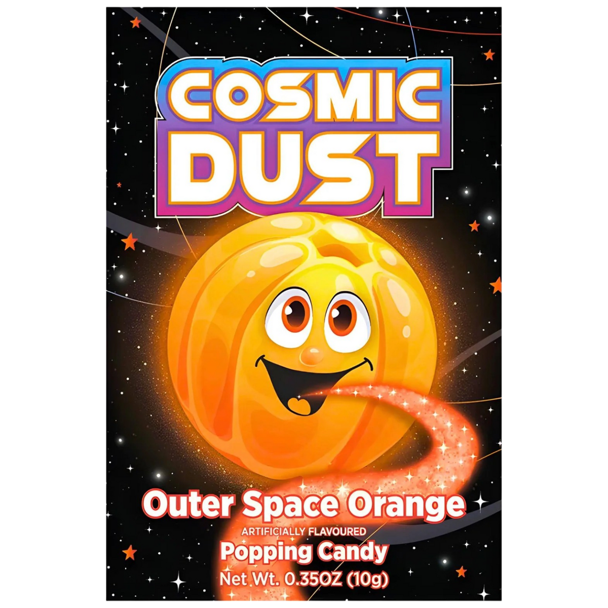 Cosmic Dust Popping Candy Outer Space Orange - 0.35oz (10g) – Poppin Candy