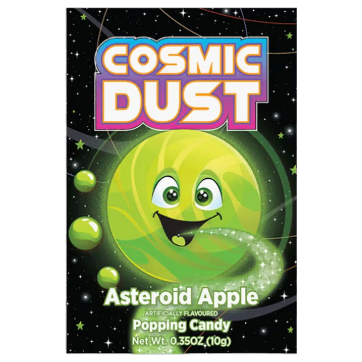 Cosmic Dust Popping Candy Asteroid Apple - 0.35oz (10g) – Poppin Candy