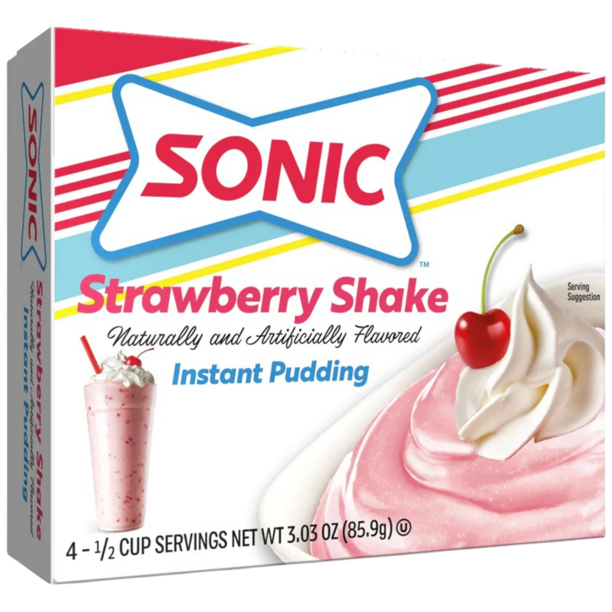 Sonic Strawberry Shake Instant Pudding - 3.03oz (85.9g) – Poppin Candy