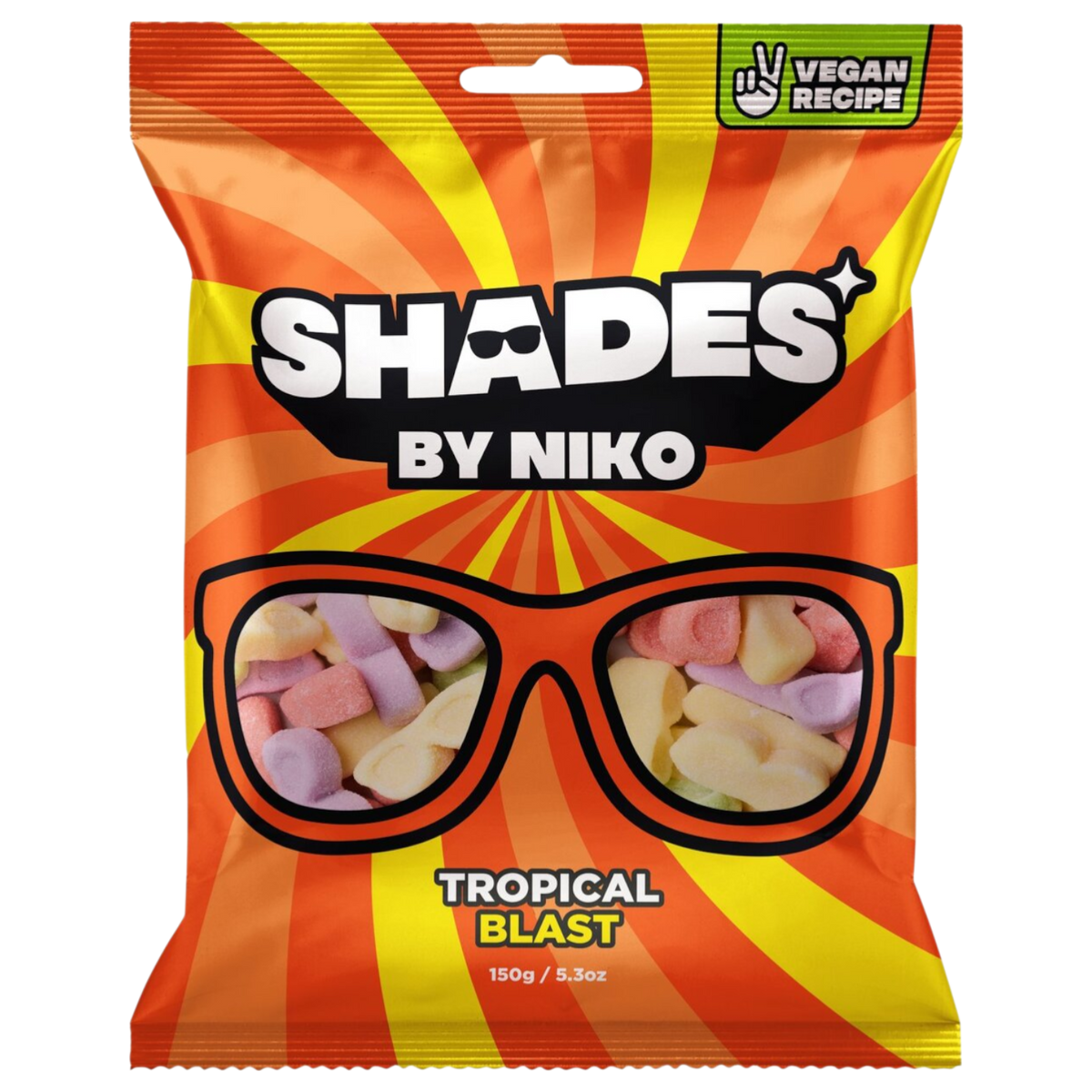 Shades by Niko Tropical Blast Peg Bag - 5.3oz (150g) – Poppin Candy