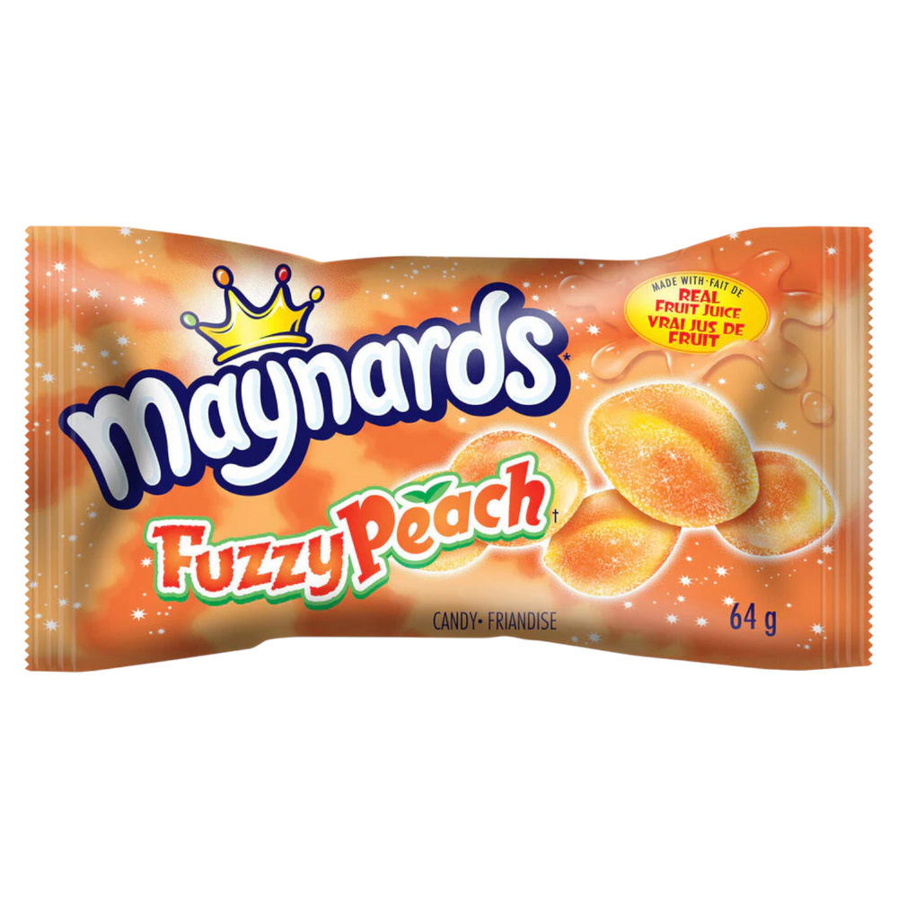 Maynards Fuzzy Peach - 2.26oz (64g) – Poppin Candy