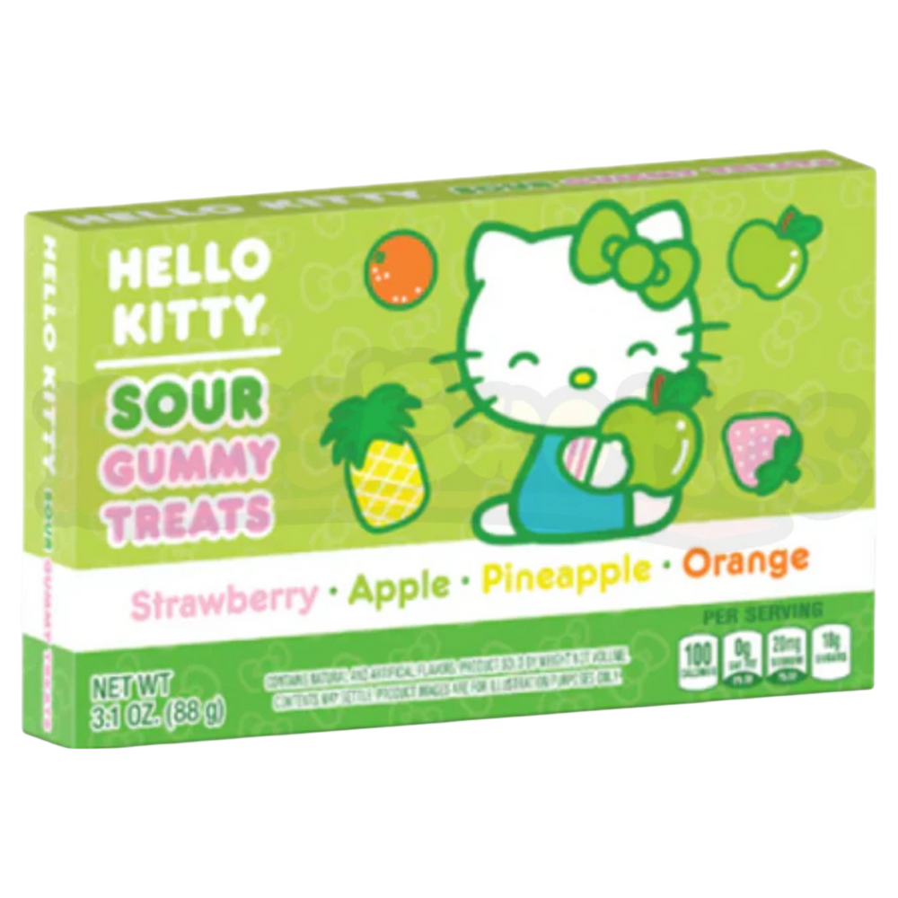Hello Kitty Sour Fruit Gummy Treats Theatre Box - 3oz (85g) – Poppin Candy