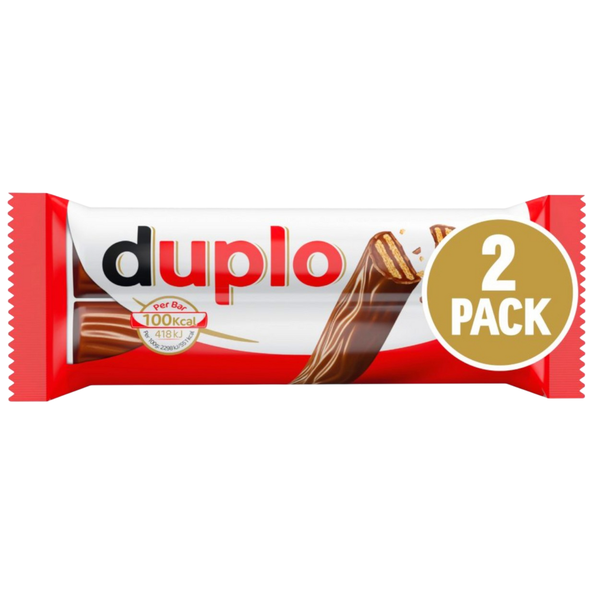 Ferrero Duplo Chocolate Hazelnut Biscuit Bar Twin Pack - 1.28oz (36.4g ...