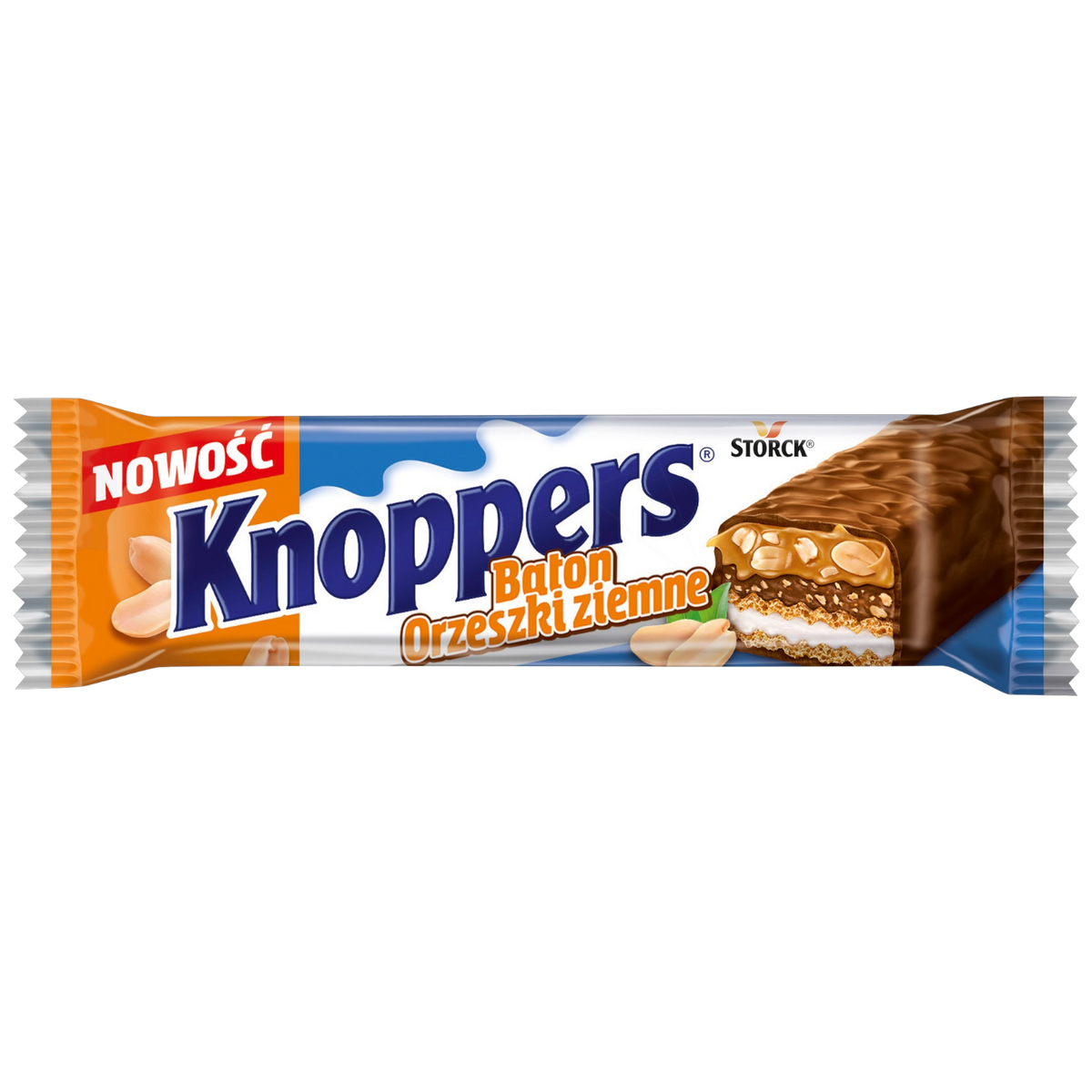 Knoppers Chocolate Peanut Wafer Bar (Poland) - 1.41oz (40g) – Poppin Candy